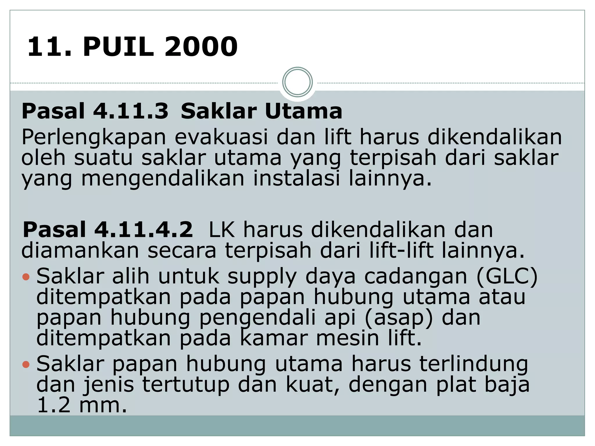 03.peranan lift saat kebakaran | PPTX