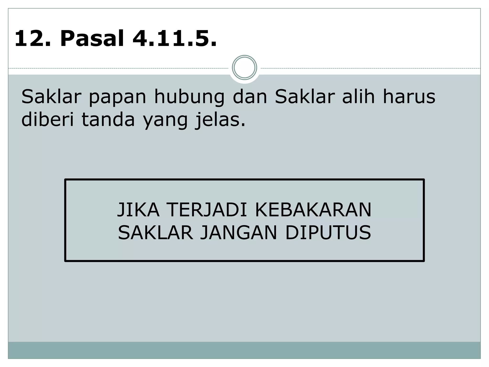 03.peranan lift saat kebakaran | PPTX