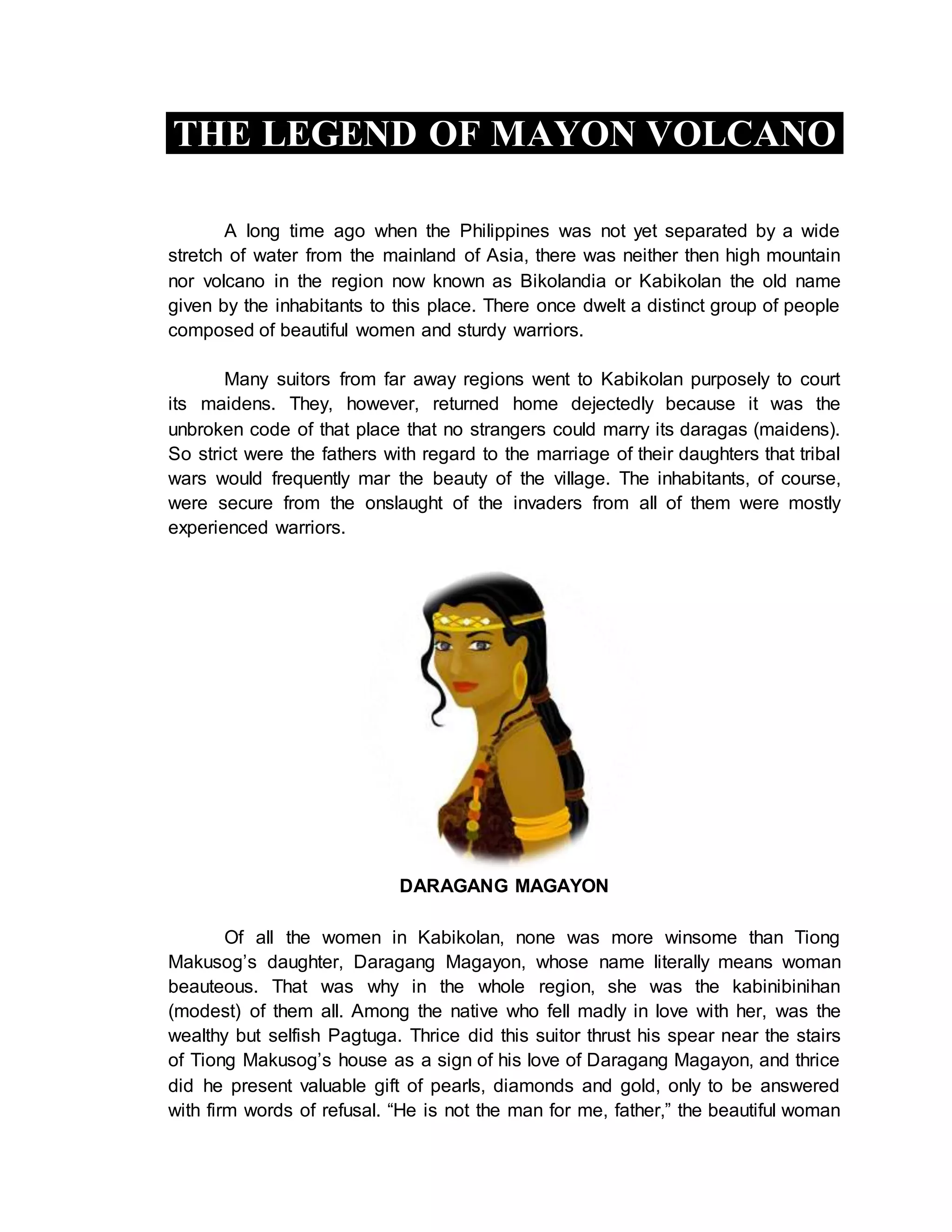 The Legend of Mayon Volcano | DOCX