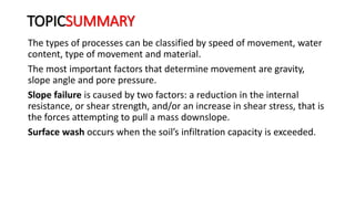 CAMBRIDGE AS GEOGRAPHY REVISION: ROCKS AND WEATHERING - 3.3 SLOPE ...