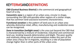 CAMBRIDGE AS GEOGRAPHY REVISION: SETTLEMENTS - 6.3 THE CHANGING ...