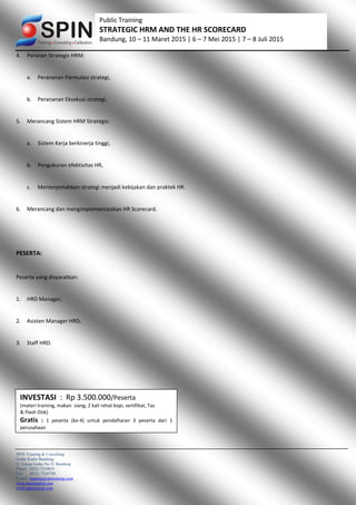 strategic hrm and the hr scorecard | PDF