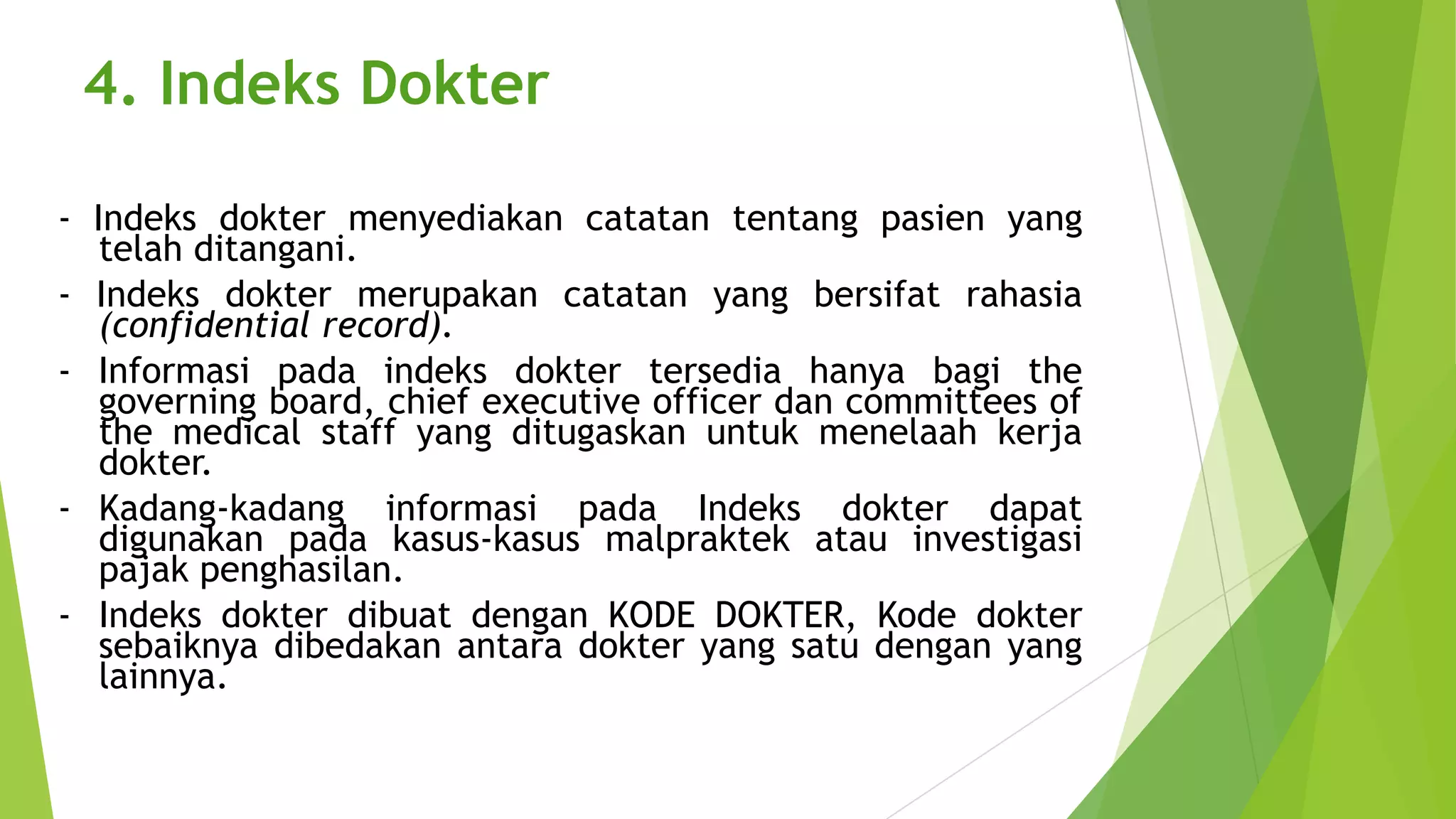 Sistem Indexing Dokumen Rekam Medis | PDF