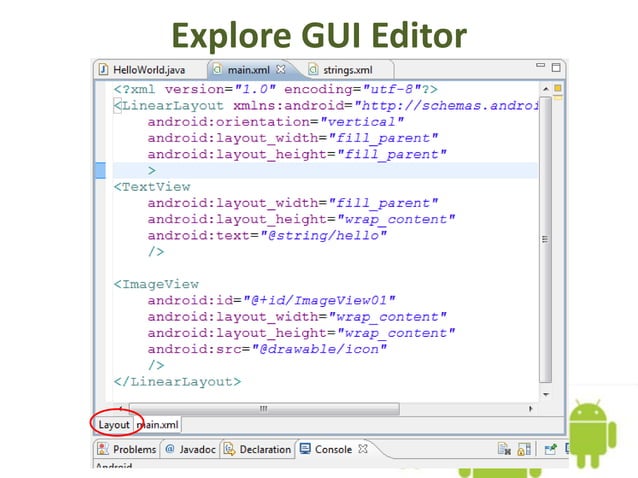 Basic Understanding of Android XML | PPT