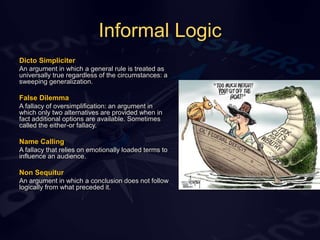 03. intro to argument, informal fallacies | PPTX