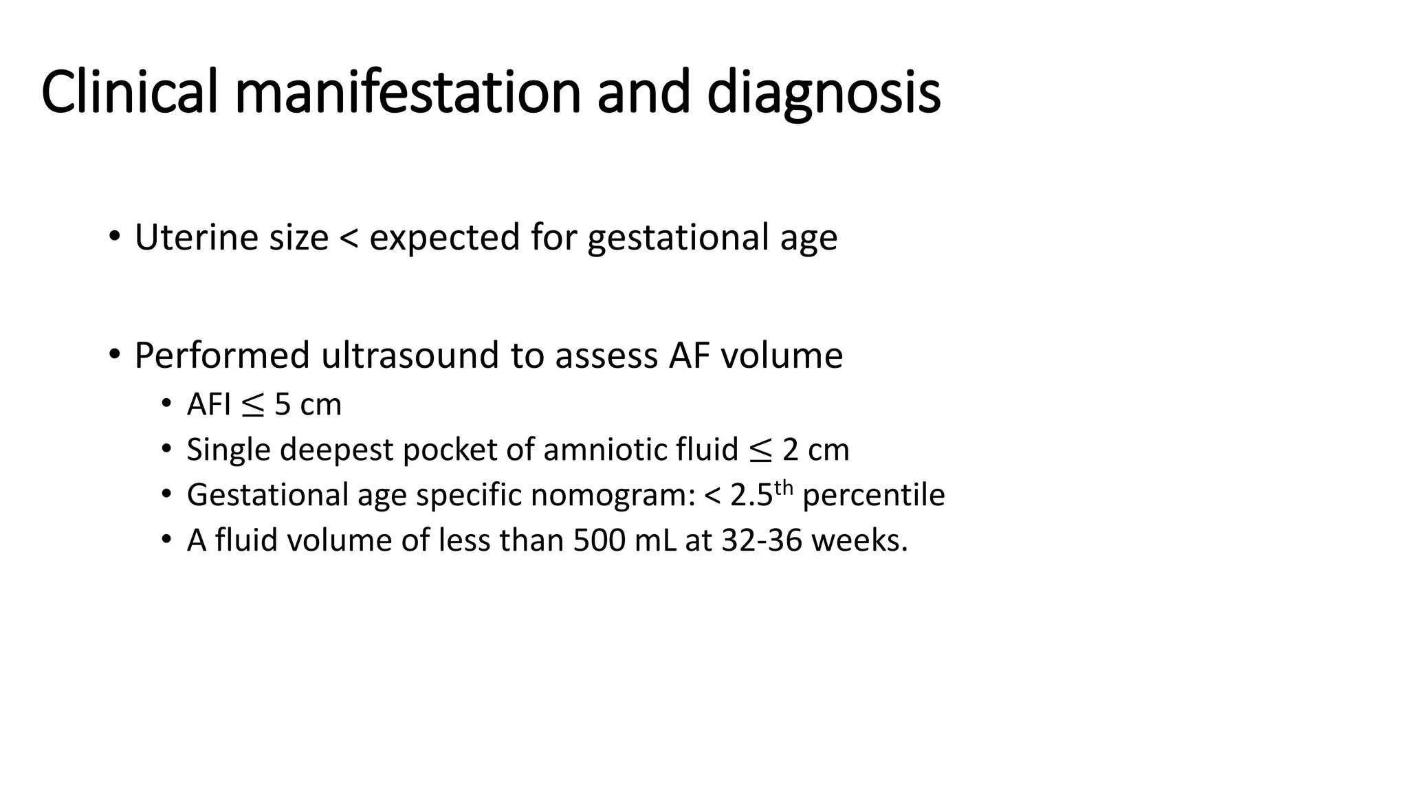 Oligohydramnios and IUGR | PPTX