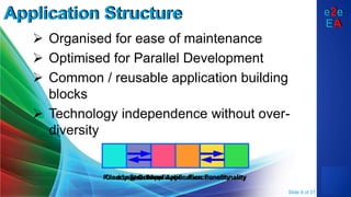 end2end Enterprise Architecture - Application Architecture | PPT