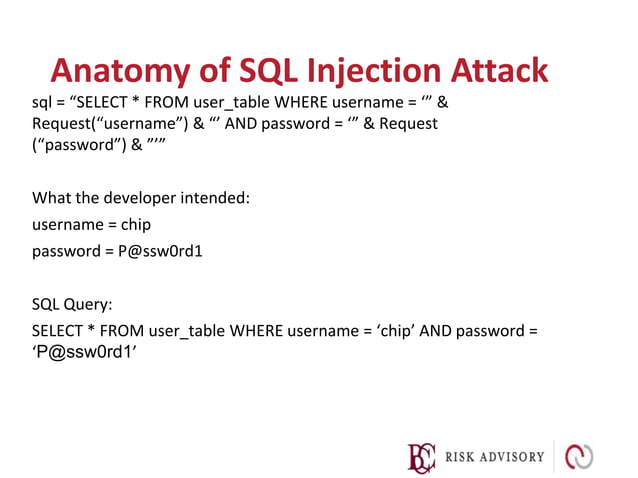 03. sql and other injection module v17 | PPT