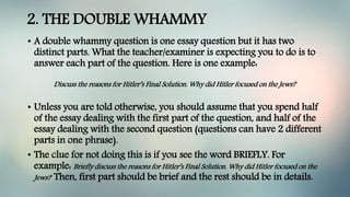 ESSAY WRITING: UNDERSTANDING QUESTIONS | PPTX