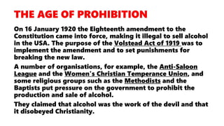 HISTORY YEAR 10: ORGANISED CRIME AND CORRUPTION IN AMERICA | PPT