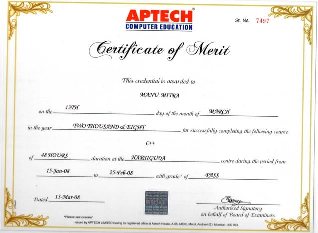 Aptech C++ language | PDF