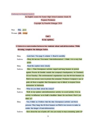 03. listening script pathway grade xi | DOCX