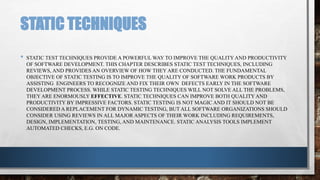 03. static techniques | PPTX | Programming Languages | Computing