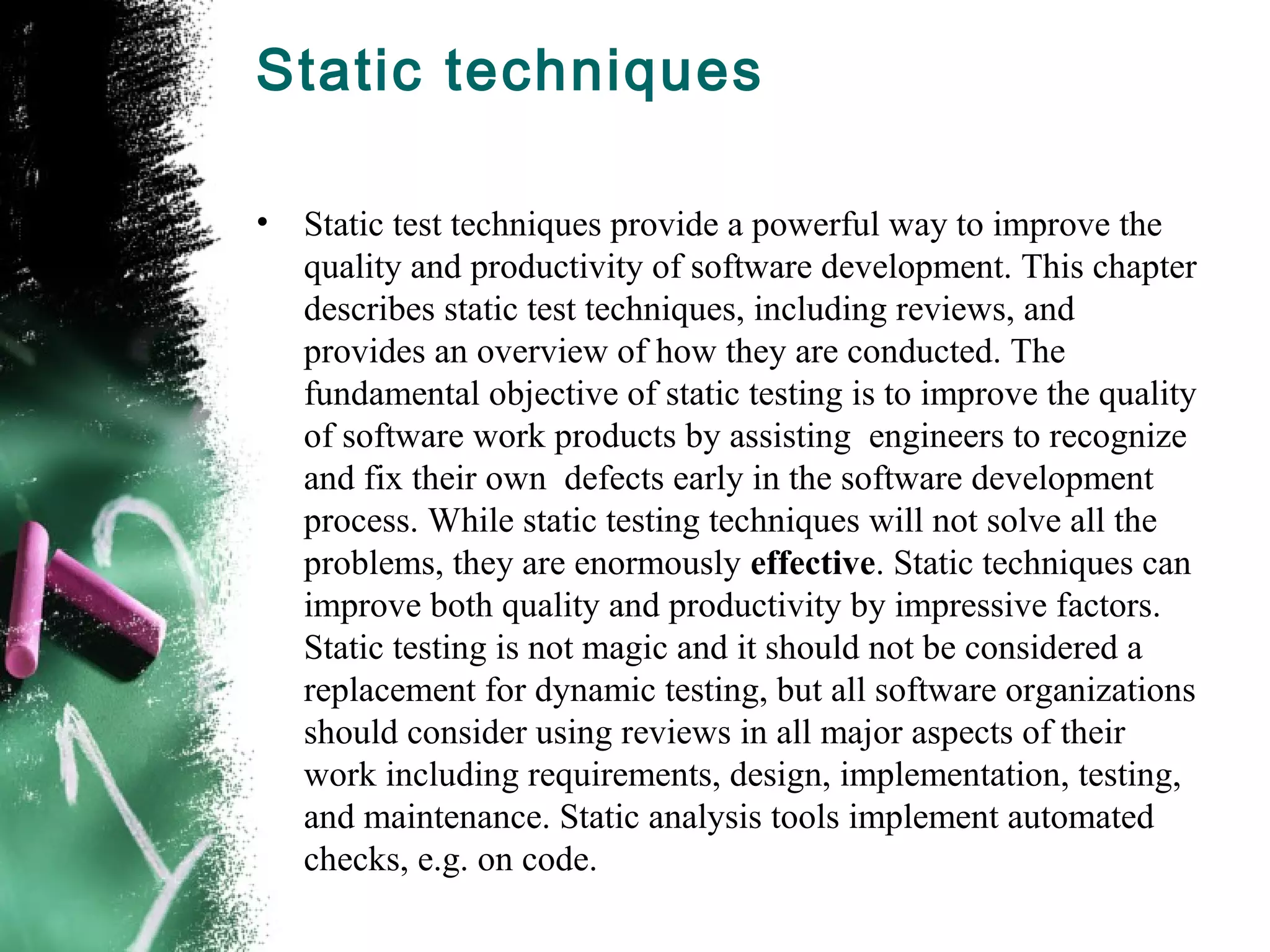 03. static techniques | PPT