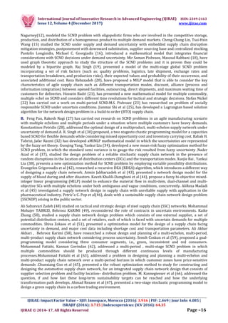 A REVIEW OF MATHEMATICAL MODELS FOR SUPPLY CHAIN NETWORK DESIGN | PDF