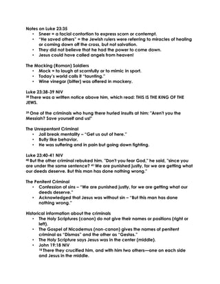 03-18-18, Luke 23;13-27, 32-43, The Penitent Thief | PDF