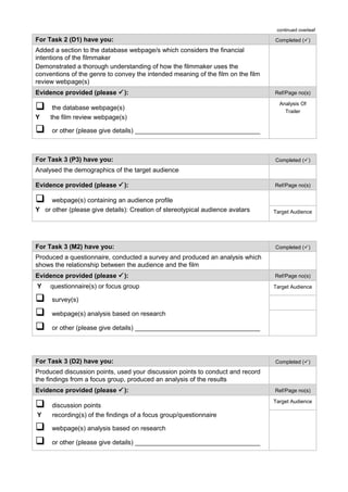 student guidebook and checklist | DOC