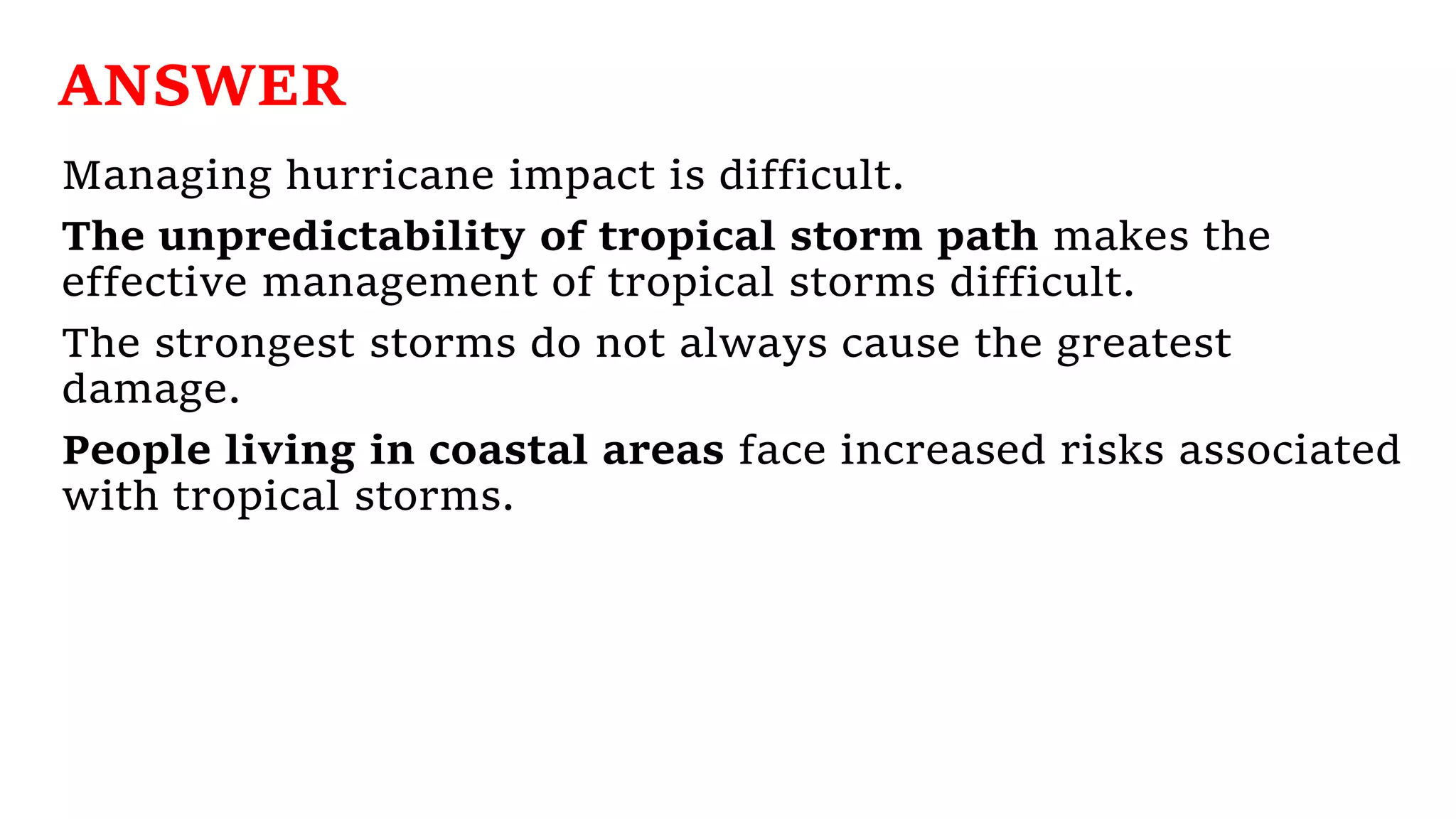 A2 CAMBRIDGE GEOGRAPHY: HAZARDOUS ENVIRONMENTS - HAZARDS RESULTING FROM ...