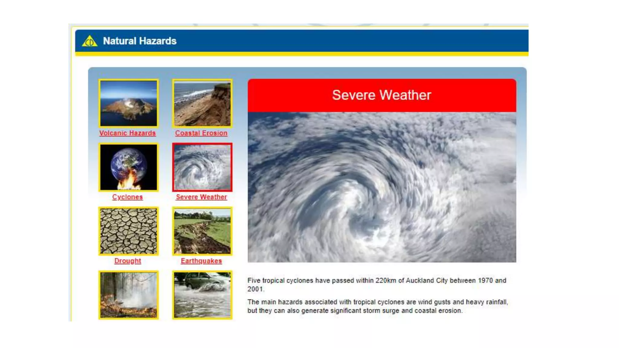 A2 CAMBRIDGE GEOGRAPHY: HAZARDOUS ENVIRONMENTS - HAZARDS RESULTING FROM ...
