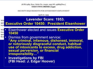 LGBT History: Harlem Renaissance and Lavender Scare | PPTX