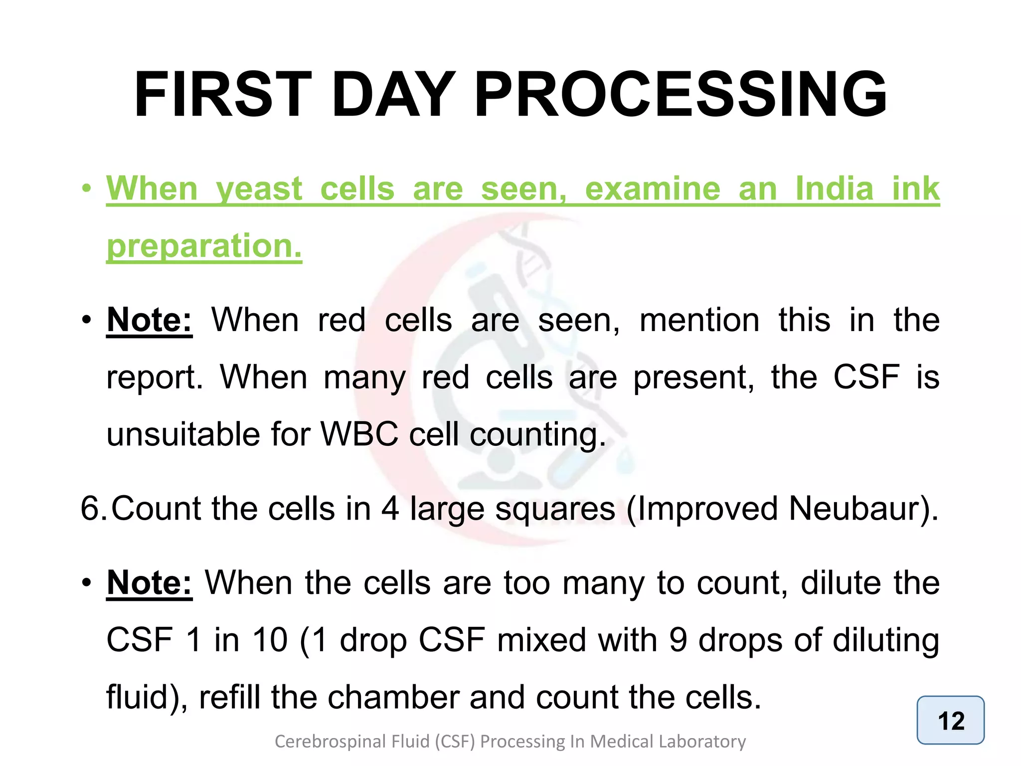 CSF MICROBIOLOGICAL EXAMINATION – II | PDF