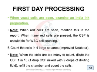 CSF MICROBIOLOGICAL EXAMINATION – II | PDF