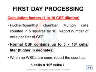 CSF MICROBIOLOGICAL EXAMINATION – II | PDF