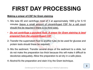 CSF MICROBIOLOGICAL EXAMINATION – II | PDF