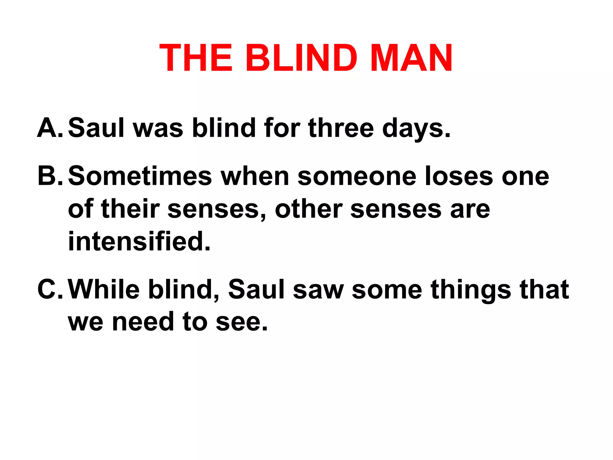 what the blind man saw | PPTX