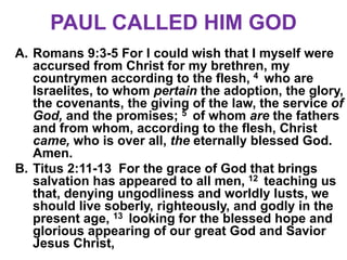 he will be called mighty god | PPTX | Christianity | Religion ...