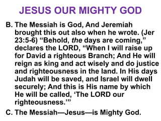 he will be called mighty god | PPTX | Christianity | Religion ...