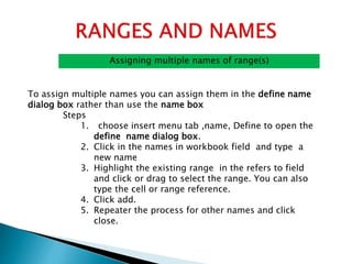 03.names and ranges | PPTX