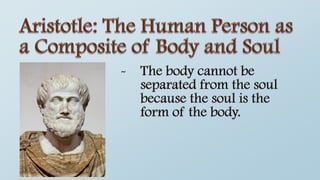 Aspects and Nature of the Human Person | PDF