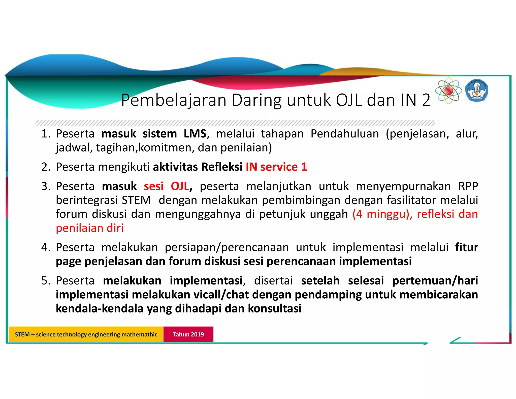 TIK pendukung daring STEM revisi | PPT