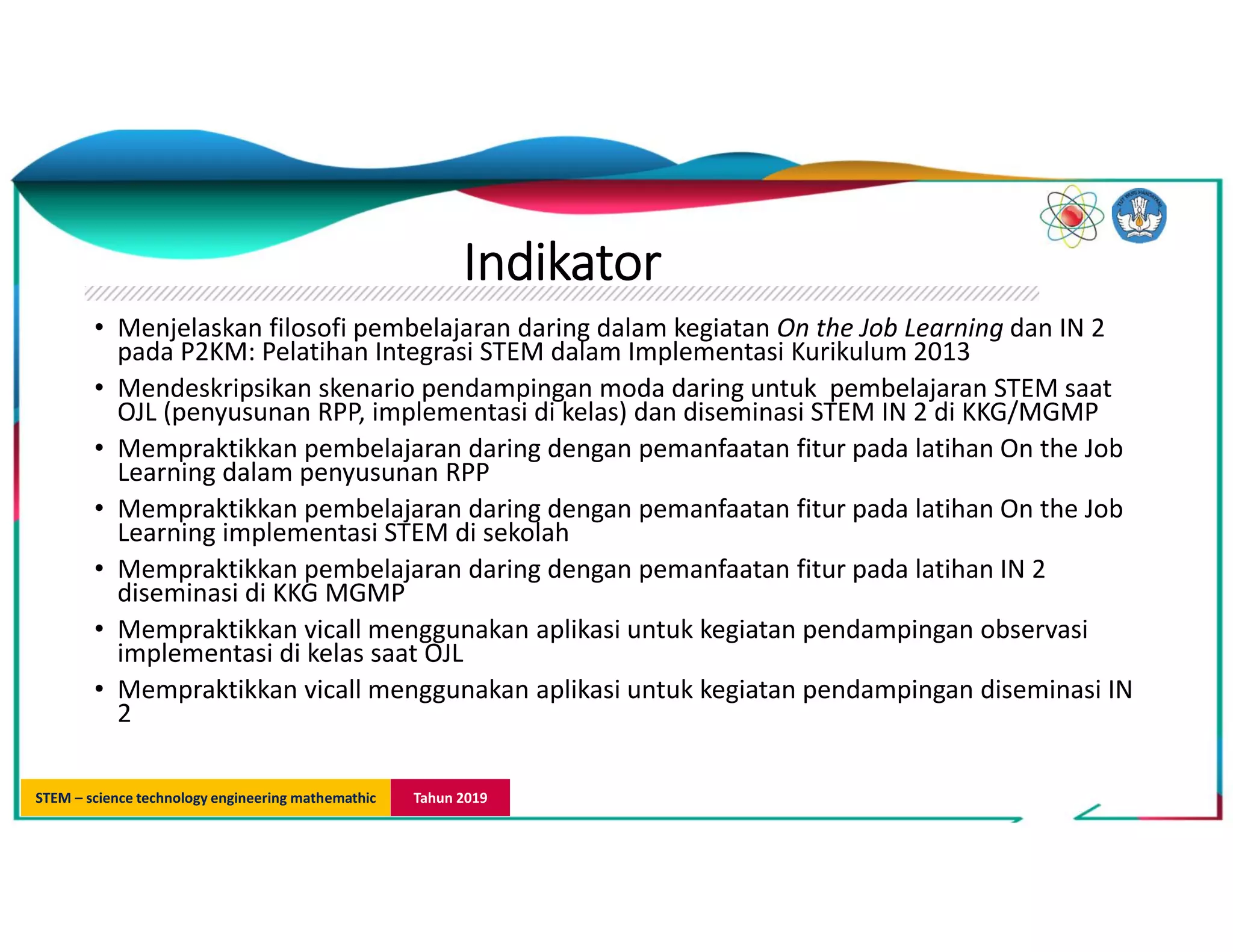 TIK pendukung daring STEM revisi | PPT
