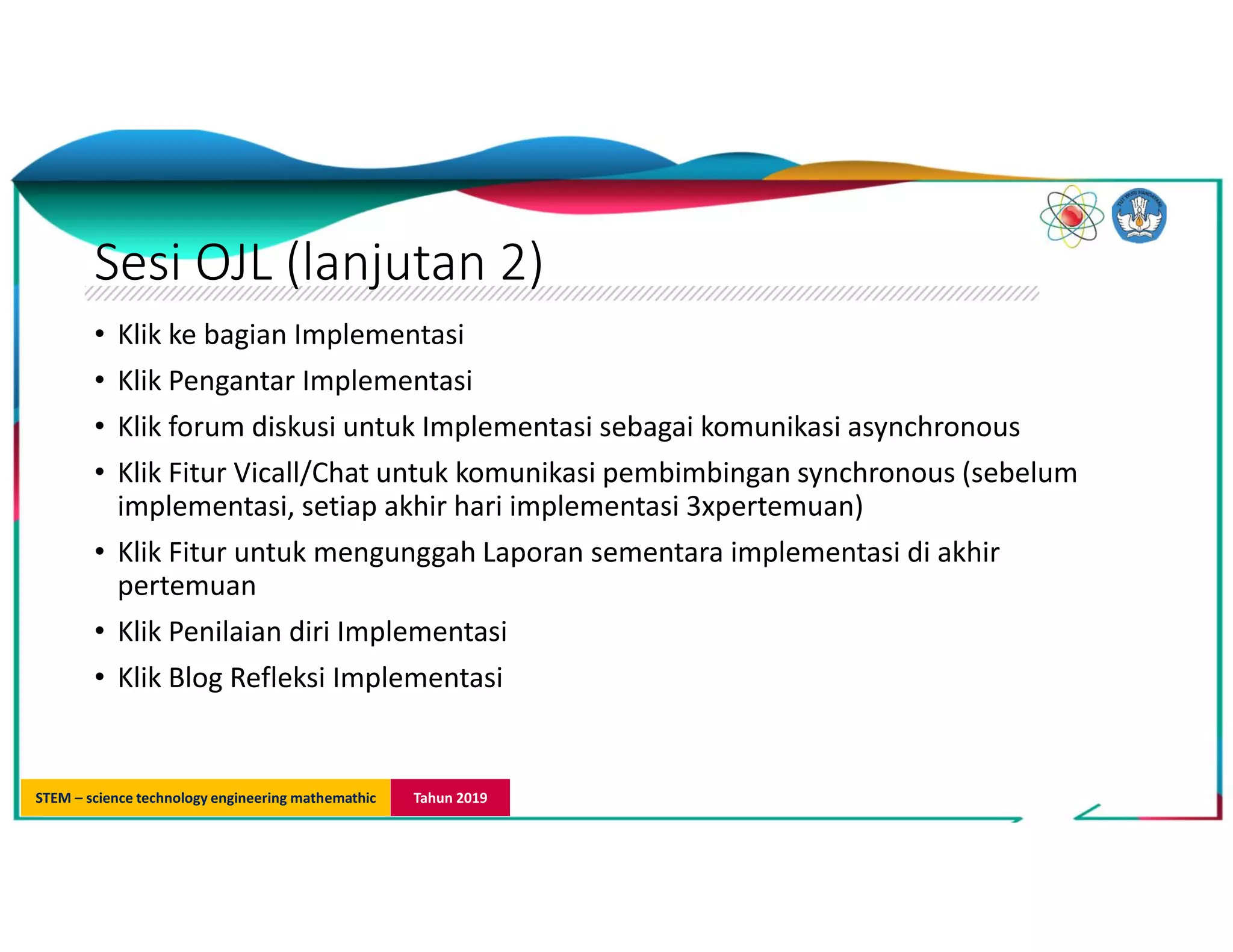 TIK pendukung daring STEM revisi | PPT