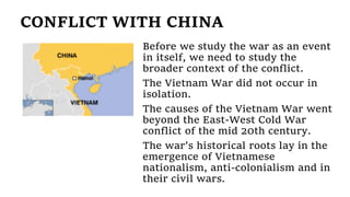 VIETNAM WAR - 03. MAIN REASONS FOR WAR | PPTX | Death, Injury, or ...