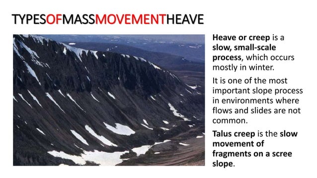 AS GEOGRAPHY - ROCKS AND WEATHERING: SLOPE PROCESSES AND DEVELOPMENT ...