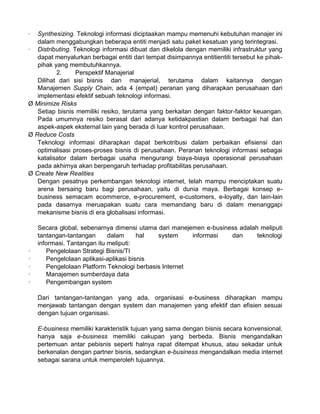 03. tugas sistem informasi manajemen, penggunaan teknologi informasi ...