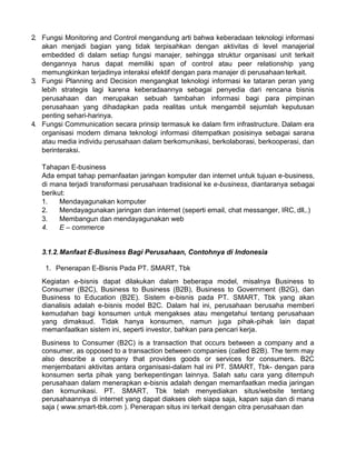 03. tugas sistem informasi manajemen, penggunaan teknologi informasi pada e business, septi ...