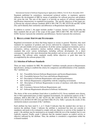 AN ANALYSIS OF SOFTWARE REQUIREMENTS SPECIFICATION CHARACTERISTICS IN REGULATED ENVIRONMENTS | PDF