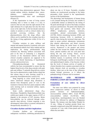 Formulation and evaluation of modified drug release tablet in tablet ...