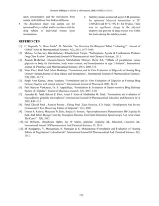 Formulation, invitro evaluation & stability studies of the bilayered ...