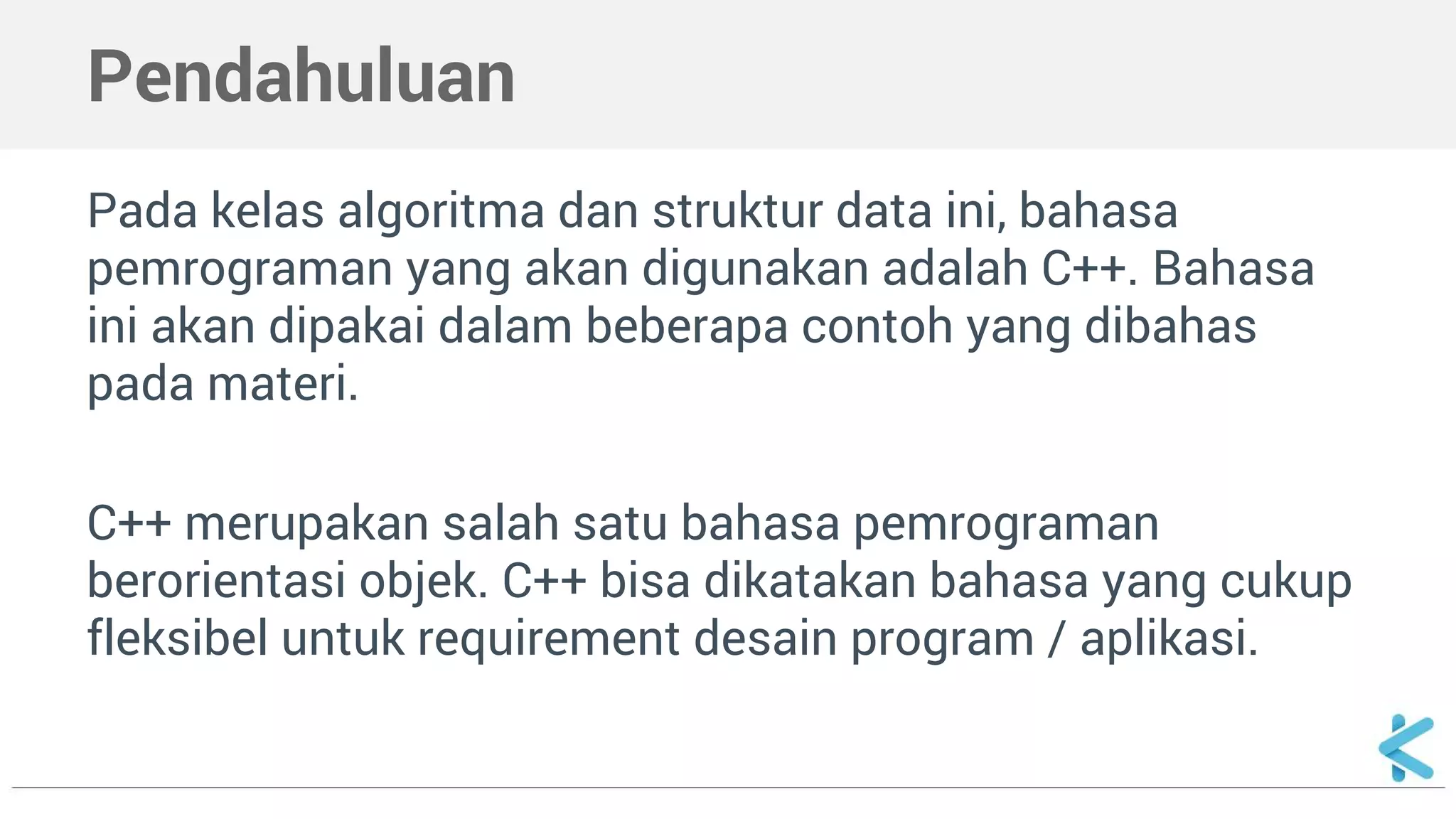 Algoritma dan Struktur Data - Persiapan Kakas C++ | PDF