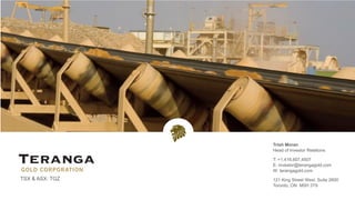 teranga gold swiss mining presentation | PDF