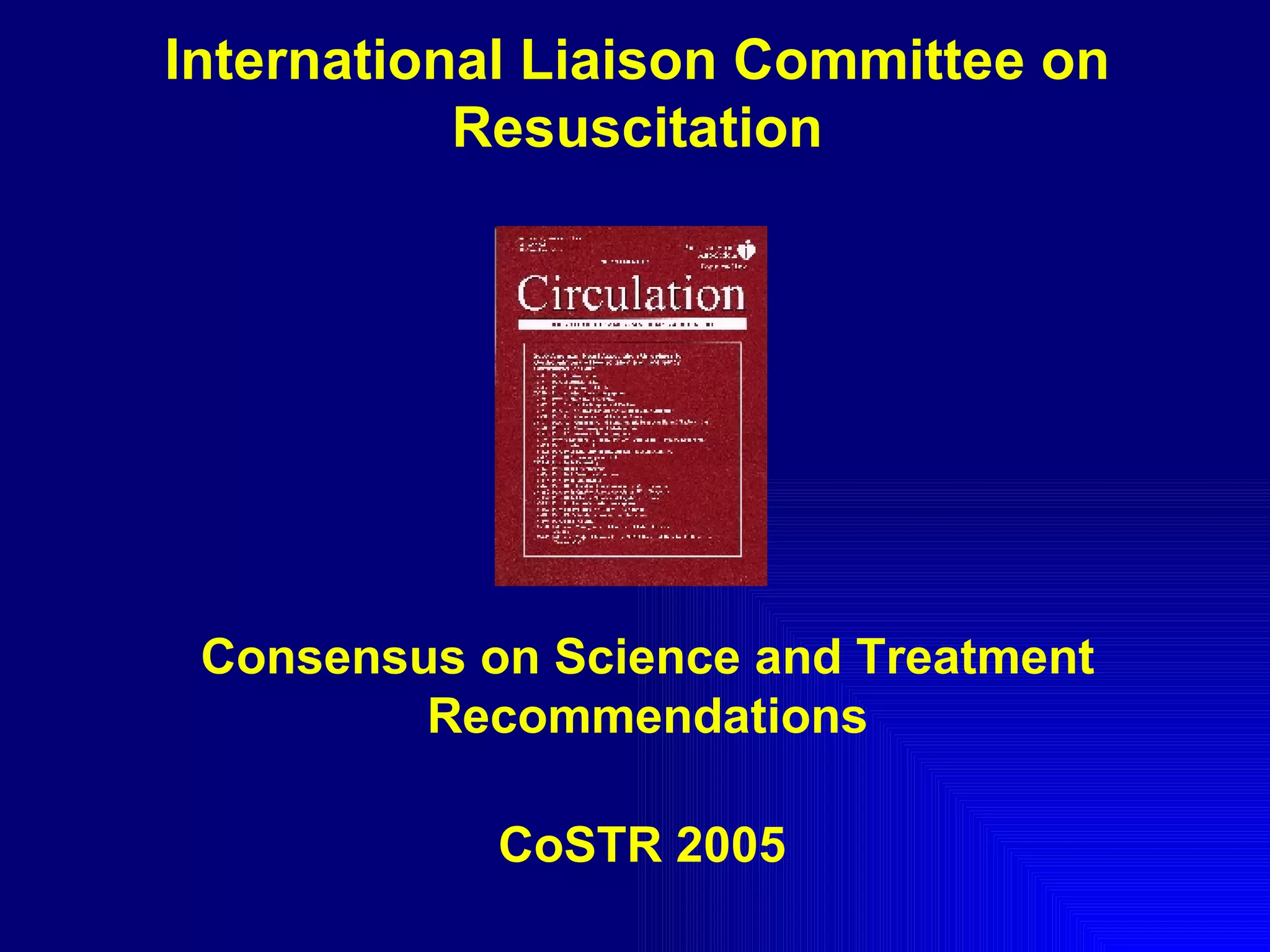 Resuscitation Guidelines 2005 - what’s new and why? | PPS