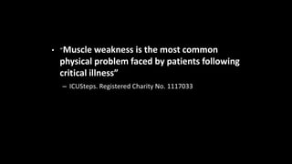 Muscle wasting in ICU: Fat, Feed and Futility | PPTX