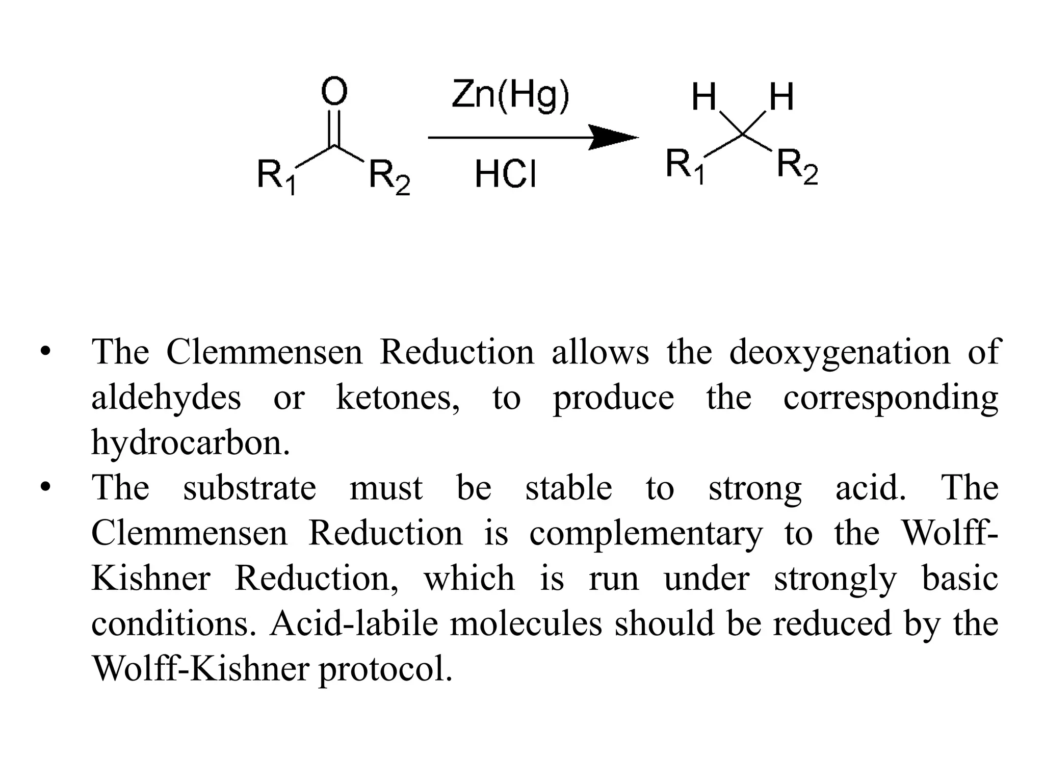 Clemmensen reduction- Heterocyclic and Organic chemistry- As per PCI ...