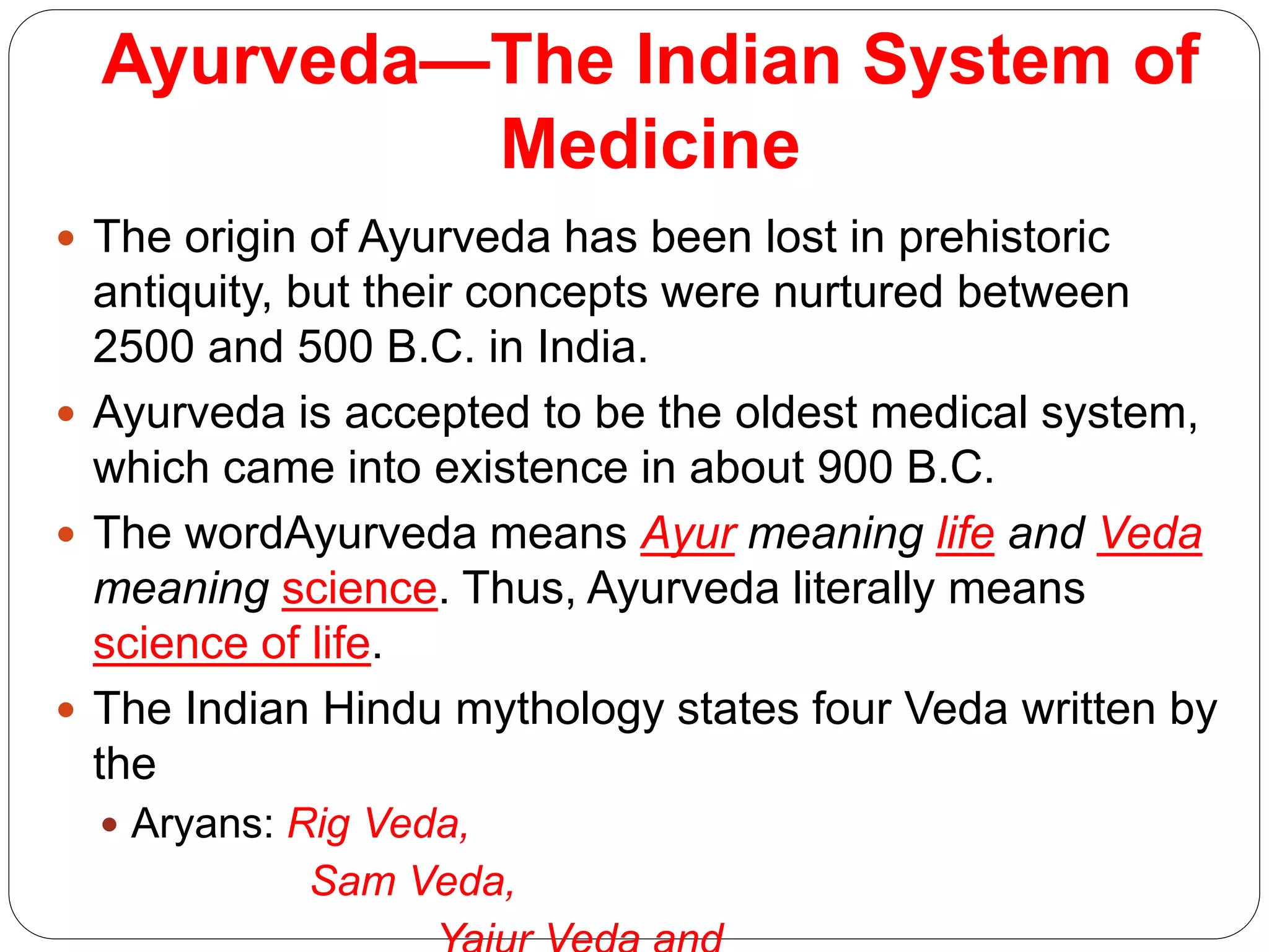 03. indian systems of medicine | PPT