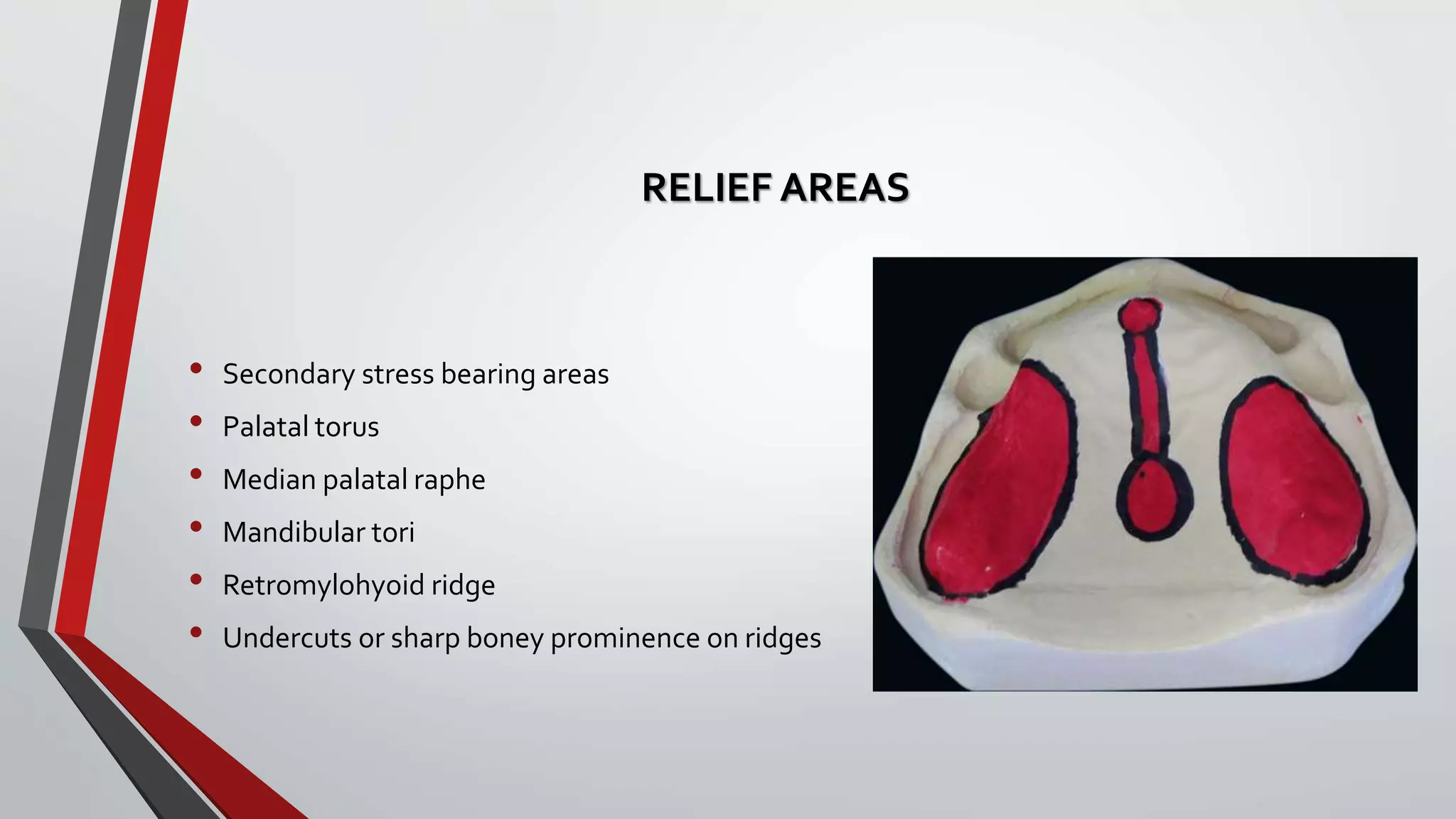 03. denture bearing area and impression techniques | PPTX
